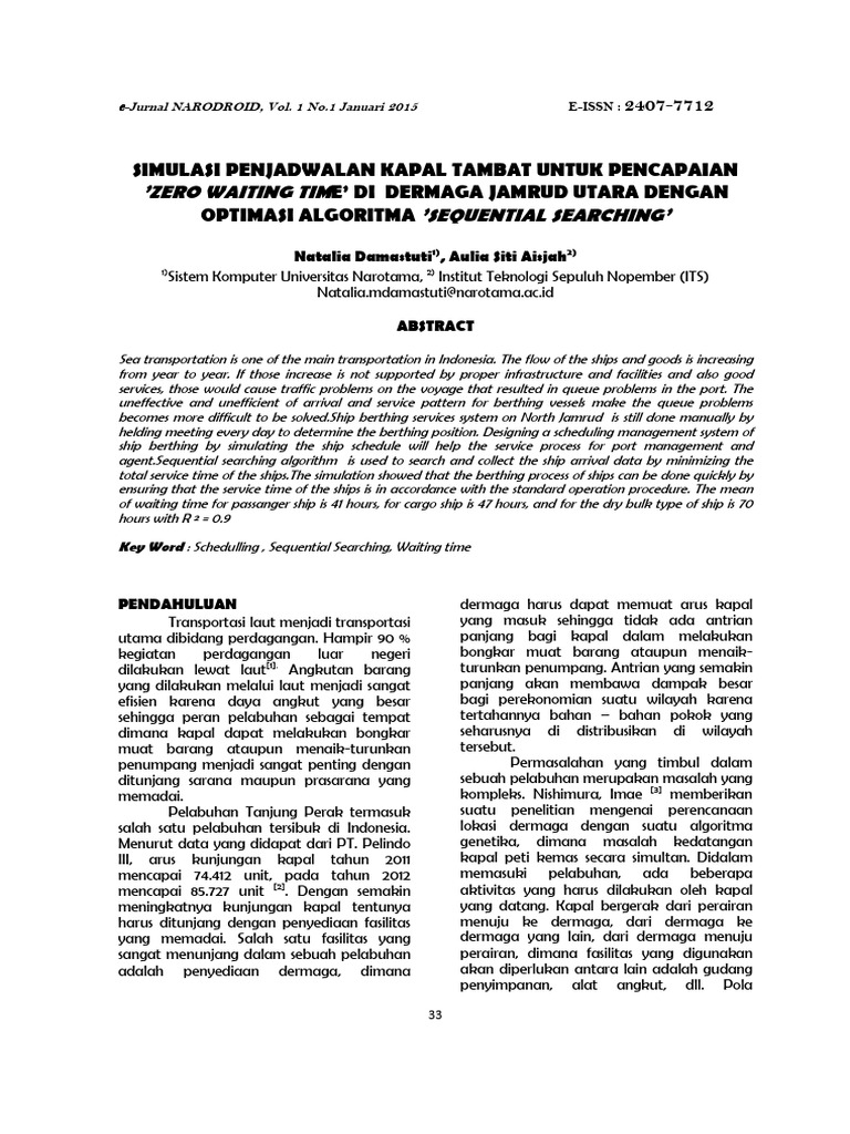 'Zero Waiting Tim 'Sequential Searching' | PDF