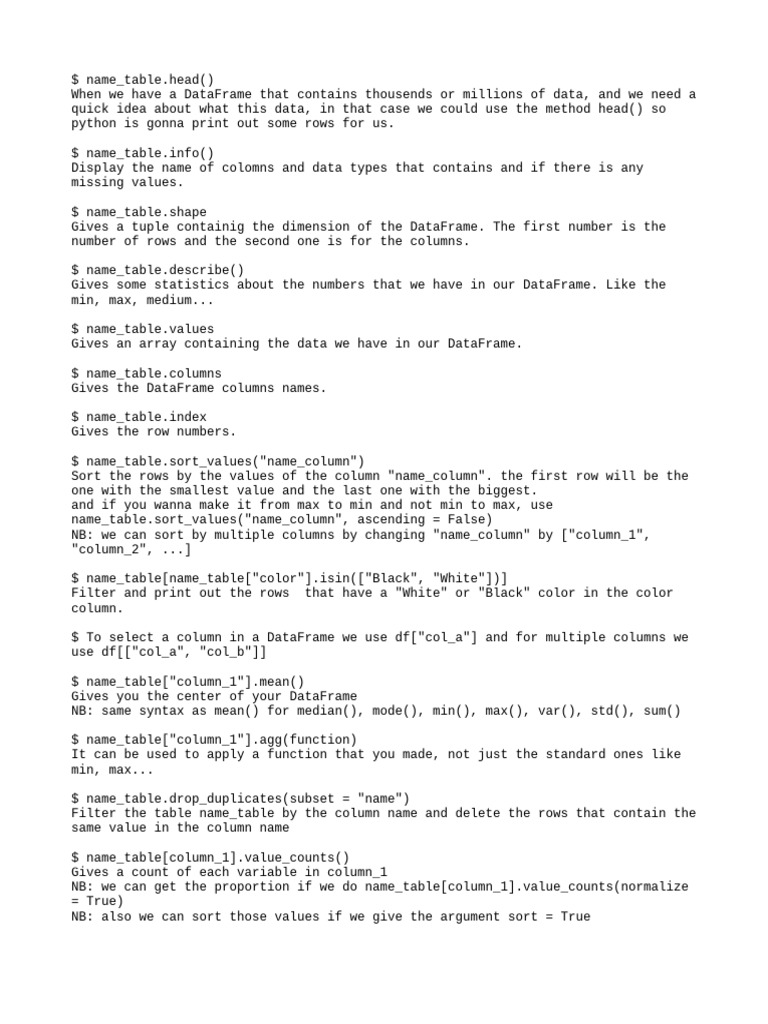 2 Data Manipulation With Python | PDF