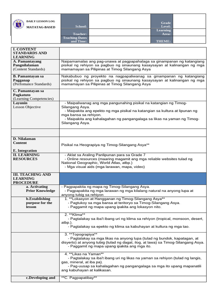 1. Q1 DLL | PDF | Cognition | Education Theory