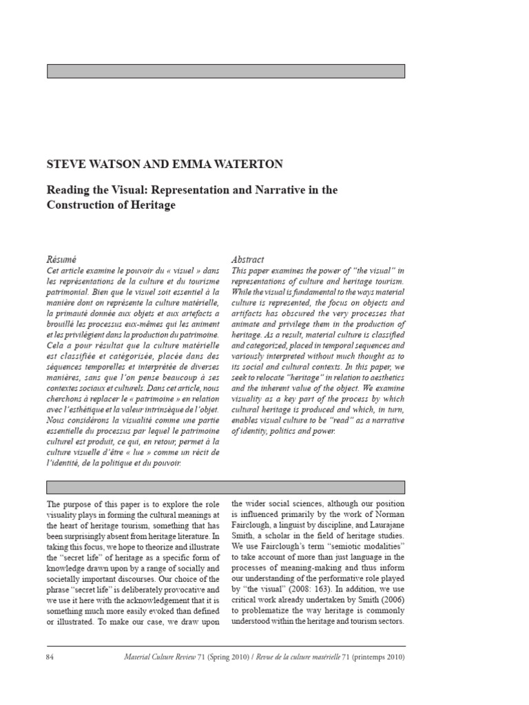 Watson Reading The Visual | PDF