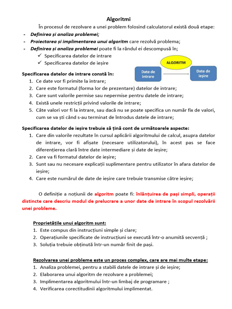 Algoritmi. Scheme Logice | PDF