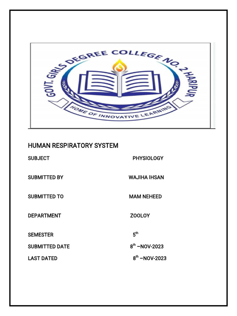 Human Respirato-WPS Office | PDF