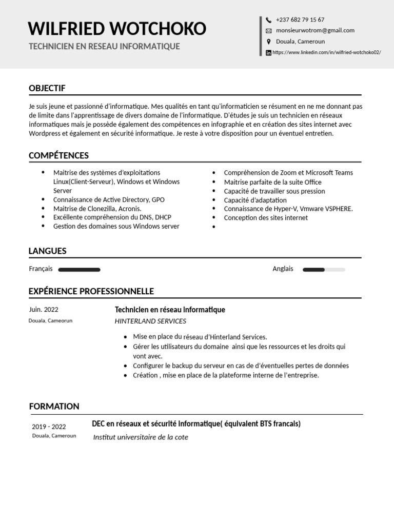 124 Modele CV Canadien | PDF