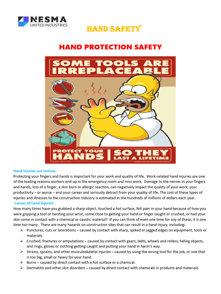 Hand Safety TBT | PDF
