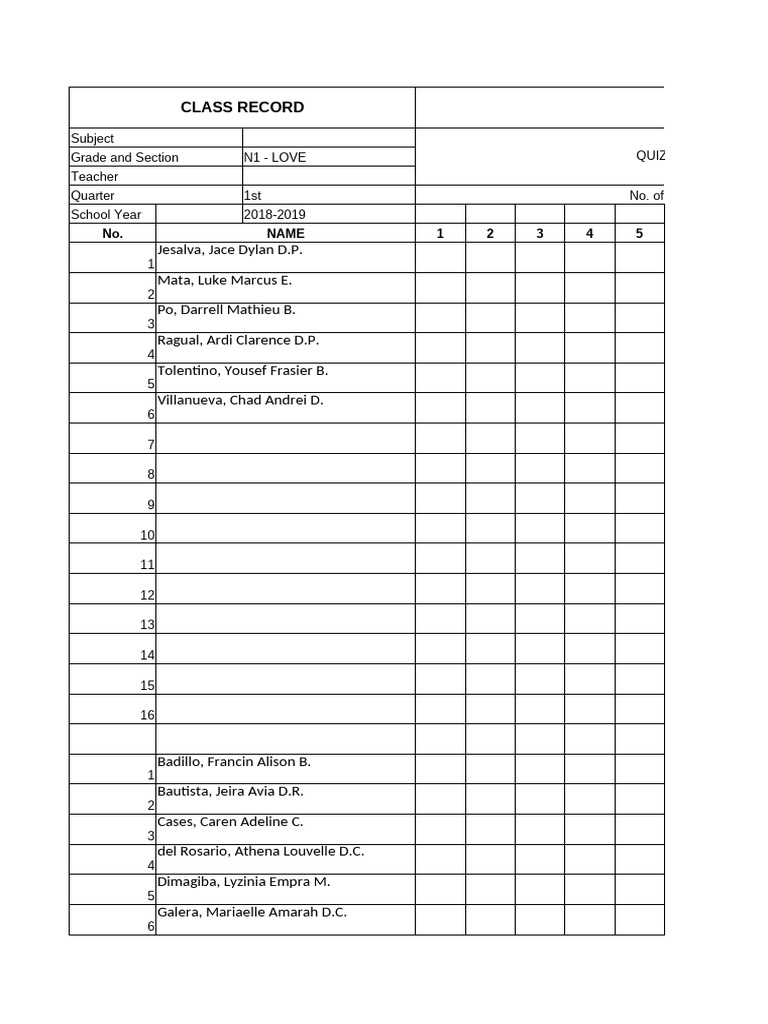 Grading Sheet | PDF | Teaching | Educational Personnel