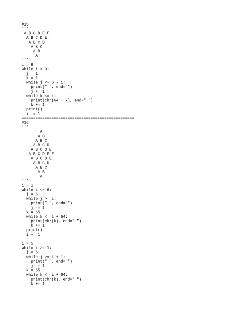 Alphabet Pattern Pdf