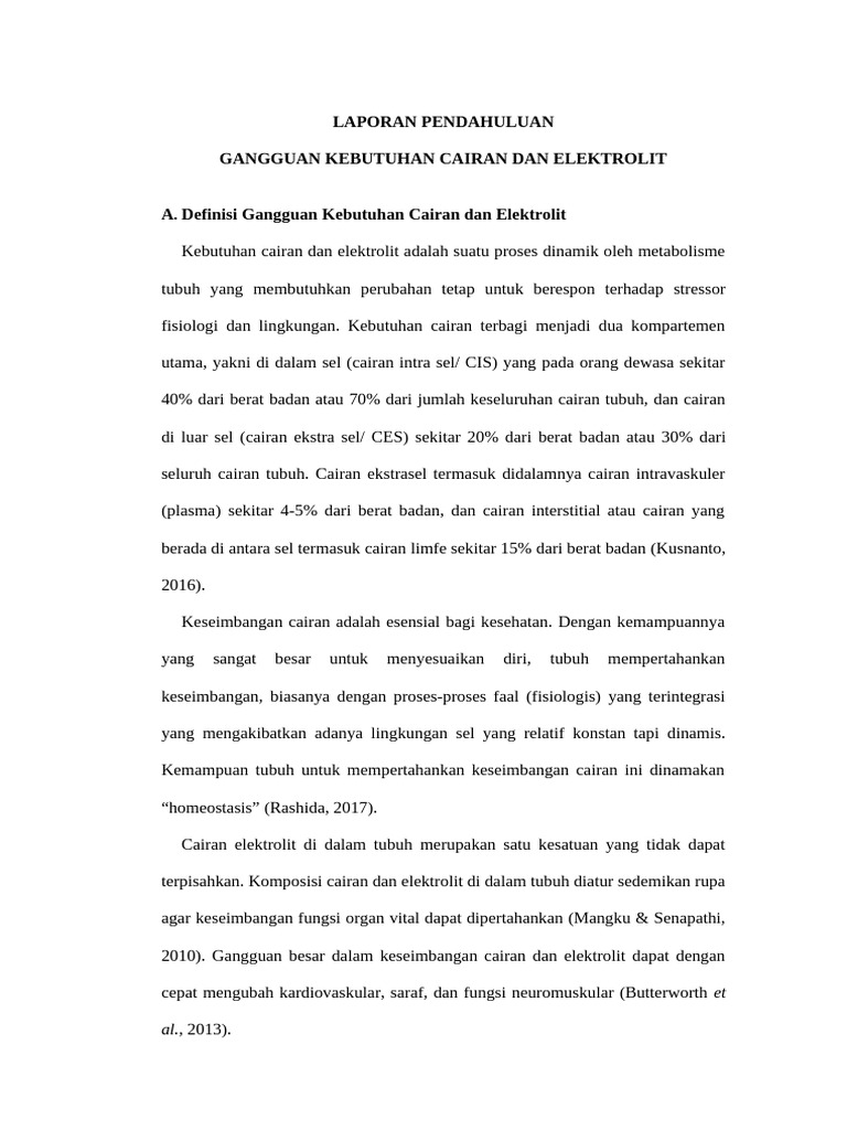 LP KDP 1 Cairan Dan Elektrolit | PDF