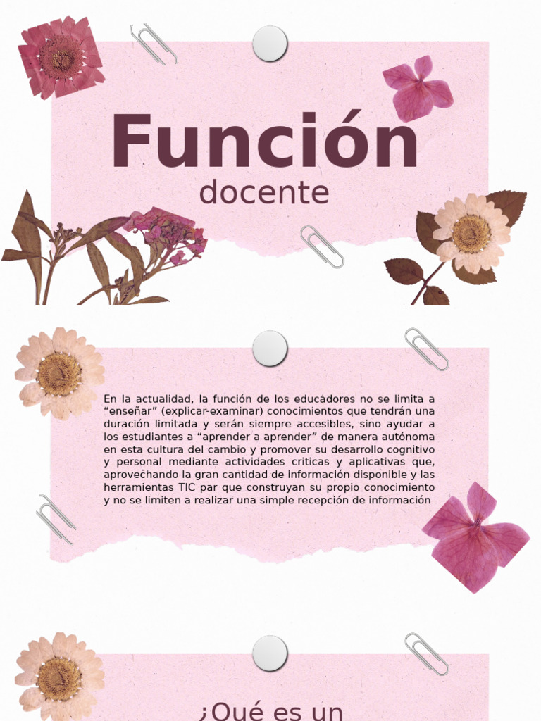 Funciones Del Docente | PDF
