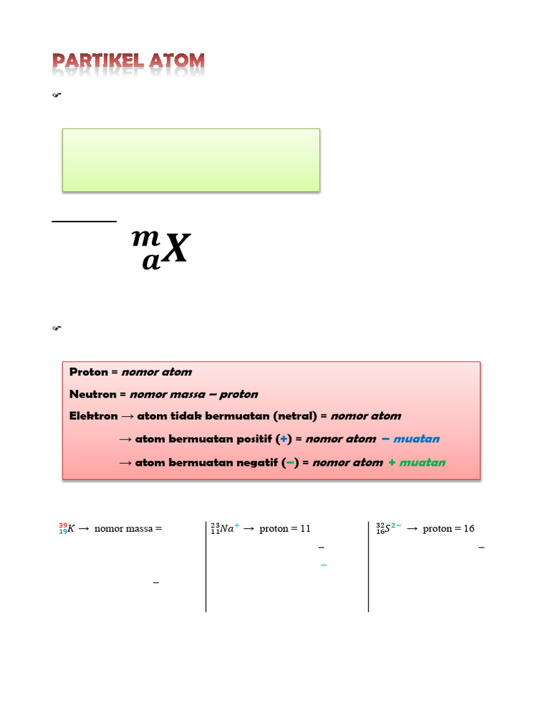 Partikel Atom | PDF