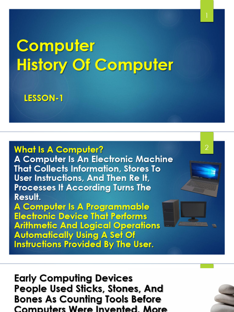 2-History & Genrations of Computer | PDF
