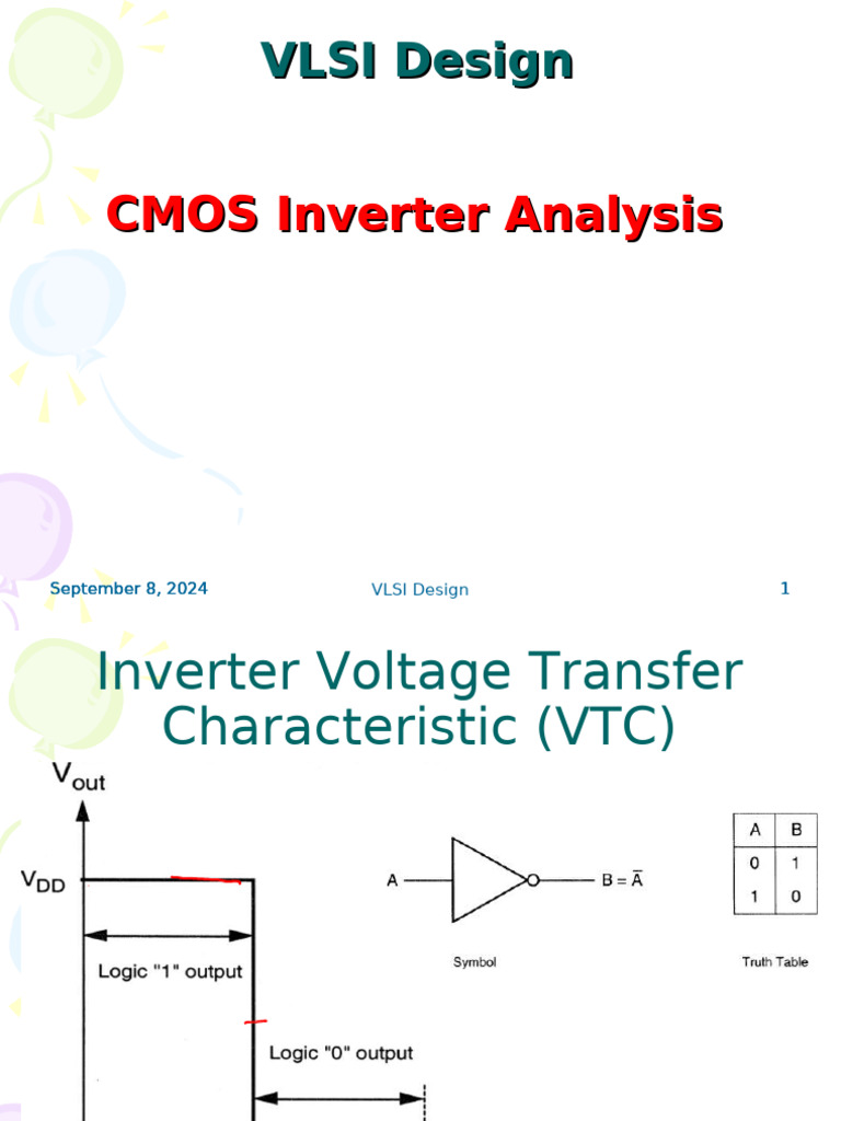 Inverters VLSI Design1 | PDF