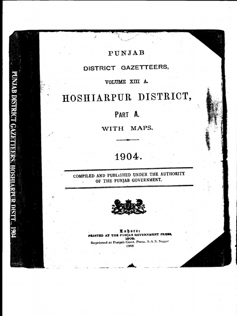 Hoshiarpur 1904 | PDF