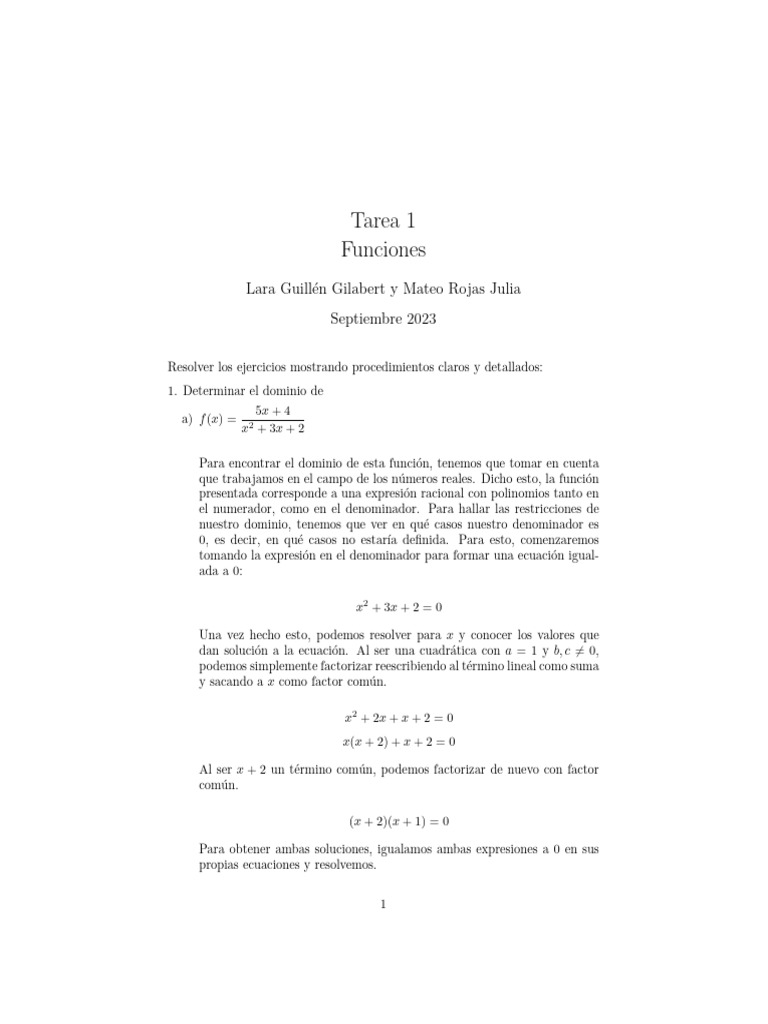 Tarea 1 Matemáticas Aplicadas | PDF
