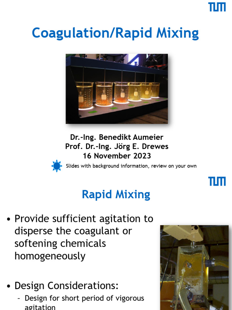 7 Coagulation Mixing | PDF