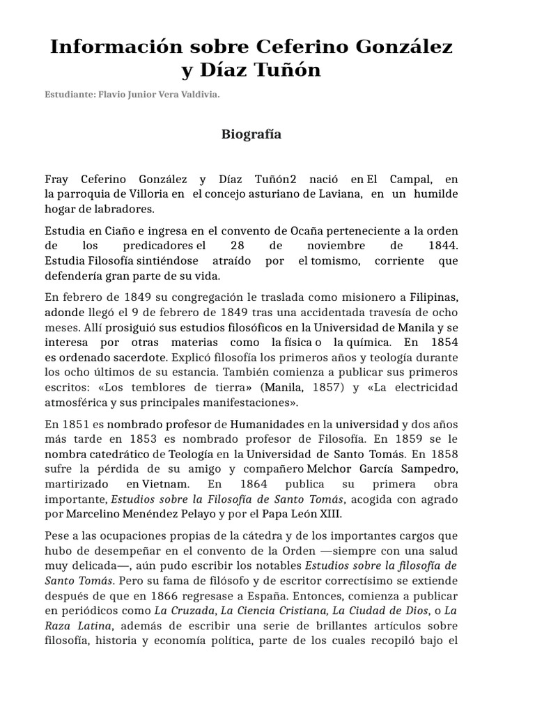 Informacion Ceferino | PDF