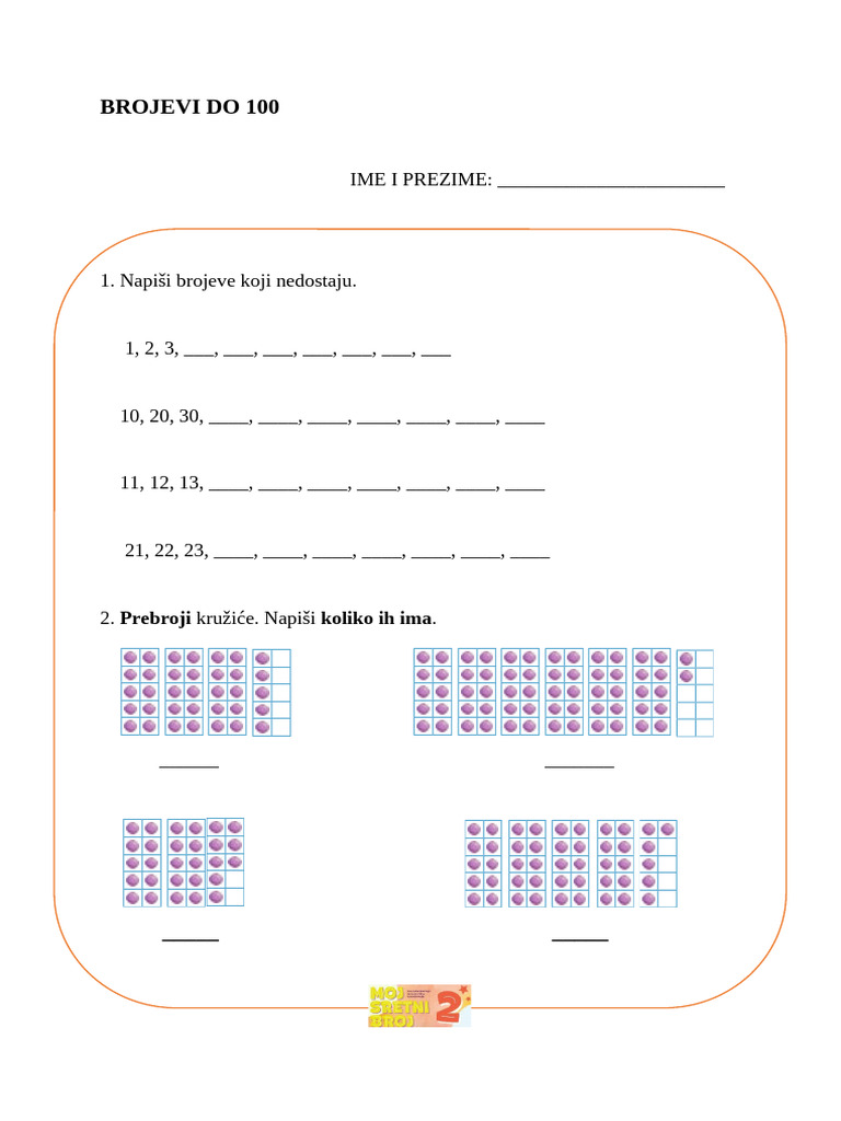 Brojevi Do 100 | PDF