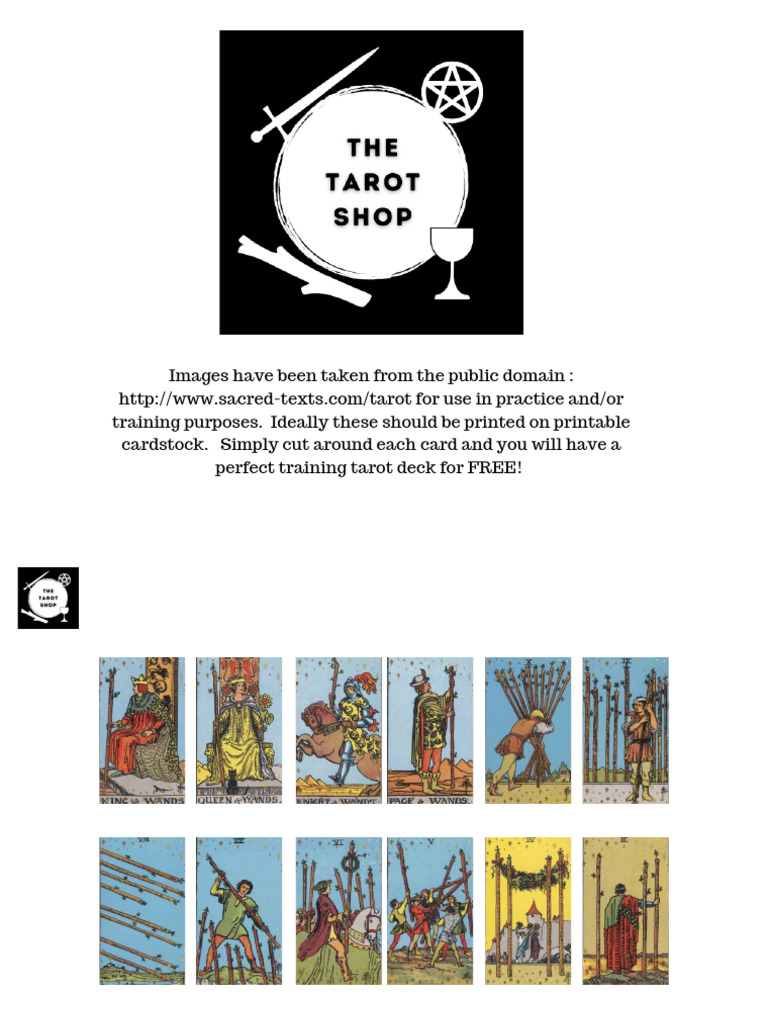 Tarot Card Printable 1 | PDF