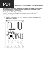 Actividades para aprender la letra L | PDF