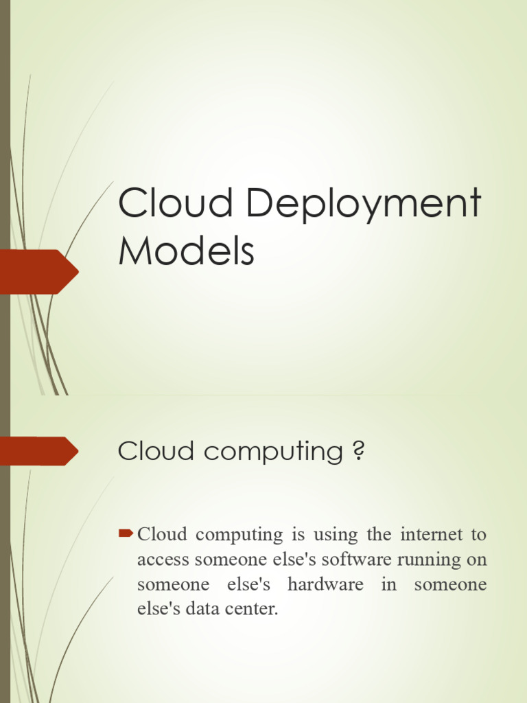 Cloud-Deployment | PDF
