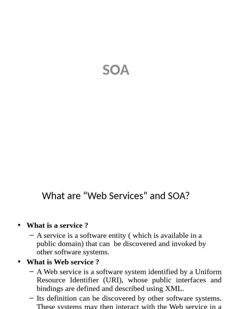 SOA | PDF
