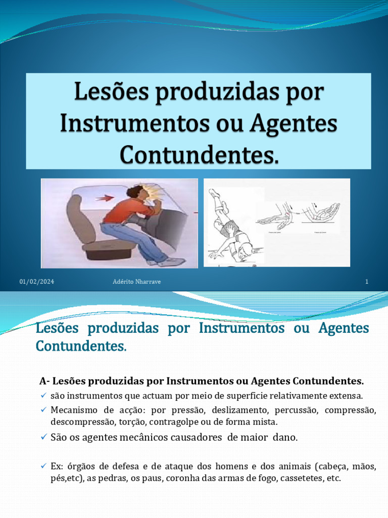 Lesões Produzidas Por Instrumentos Ou Agentes Contundentes | PDF
