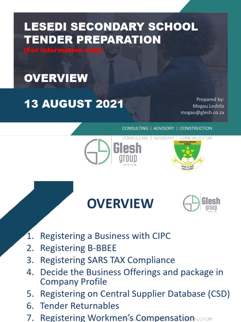 LSS-Tender-Preparation-Presentation | PDF