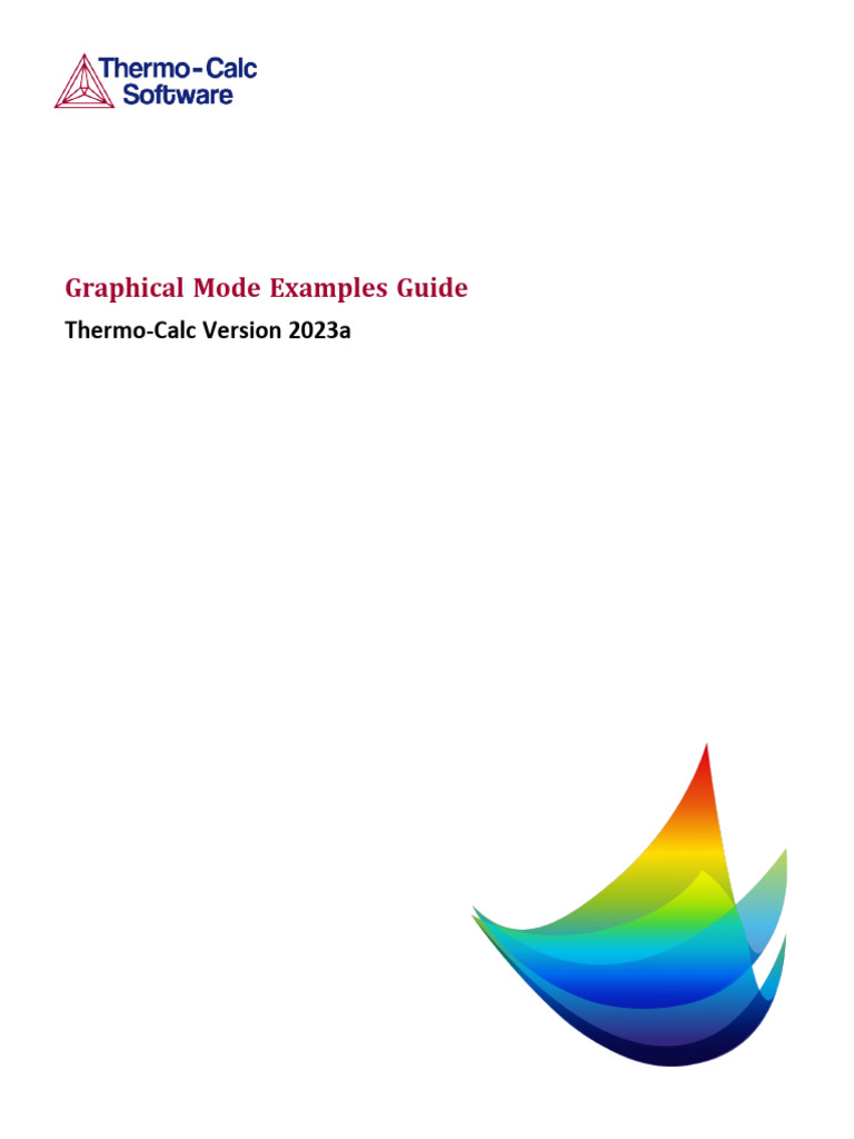 Thermo Calc Graphical Mode Examples Guide | PDF