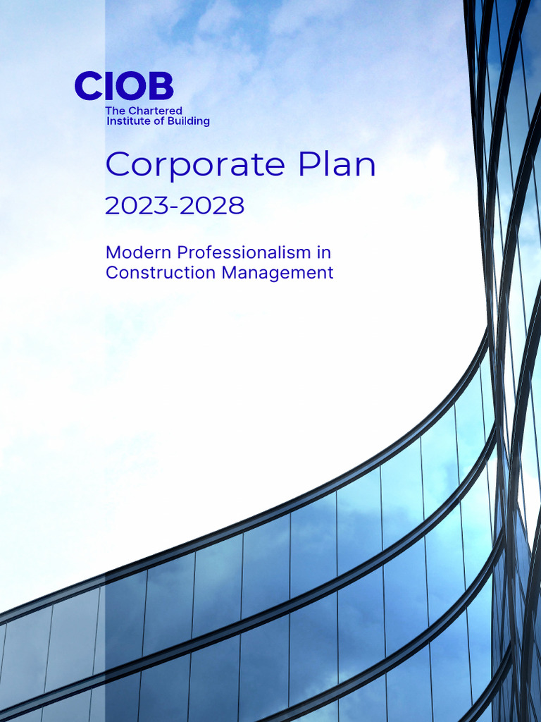 CIOB Corporate Plan 2023-28 | PDF