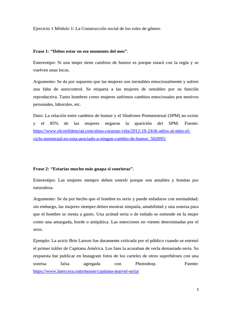 Modulo 1 Ejercicio 1 | PDF