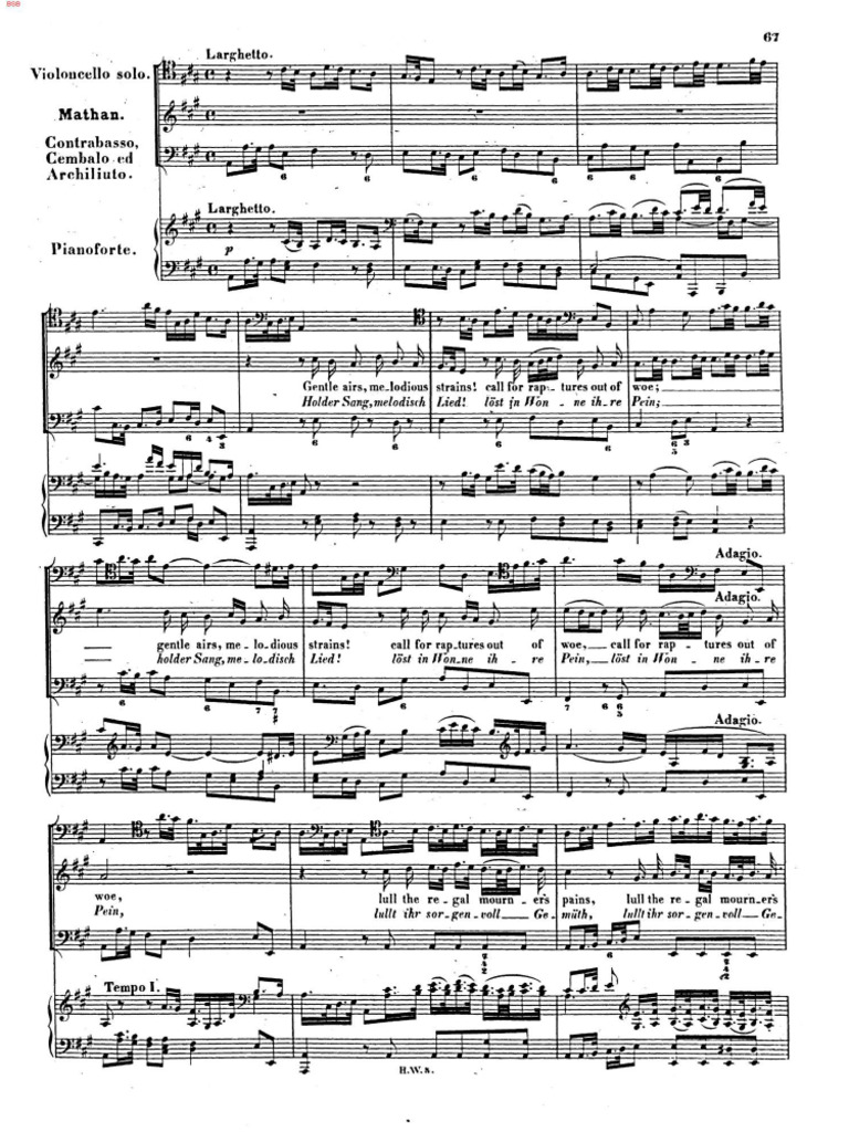 Aria de Mathan de Atalia de Haendel | PDF