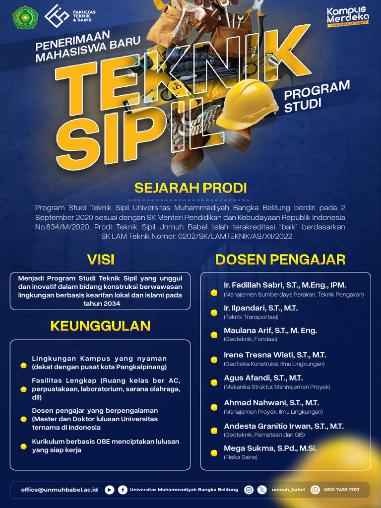 Brosur Teknik Sipil | PDF