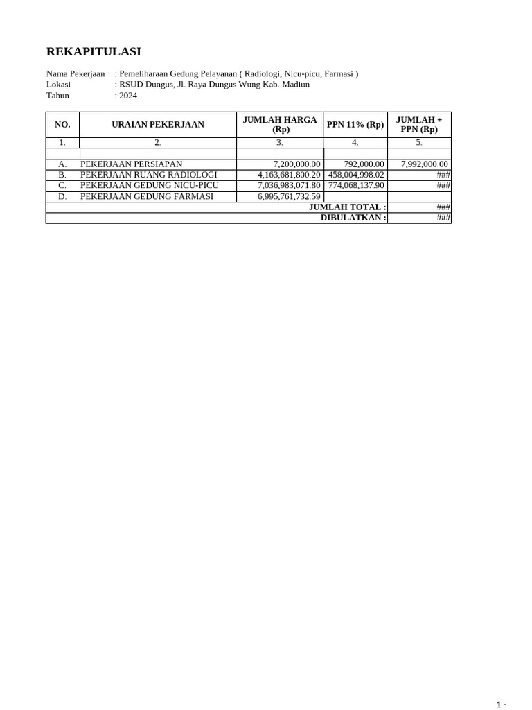 Lpse Jatim Boq-1 | PDF