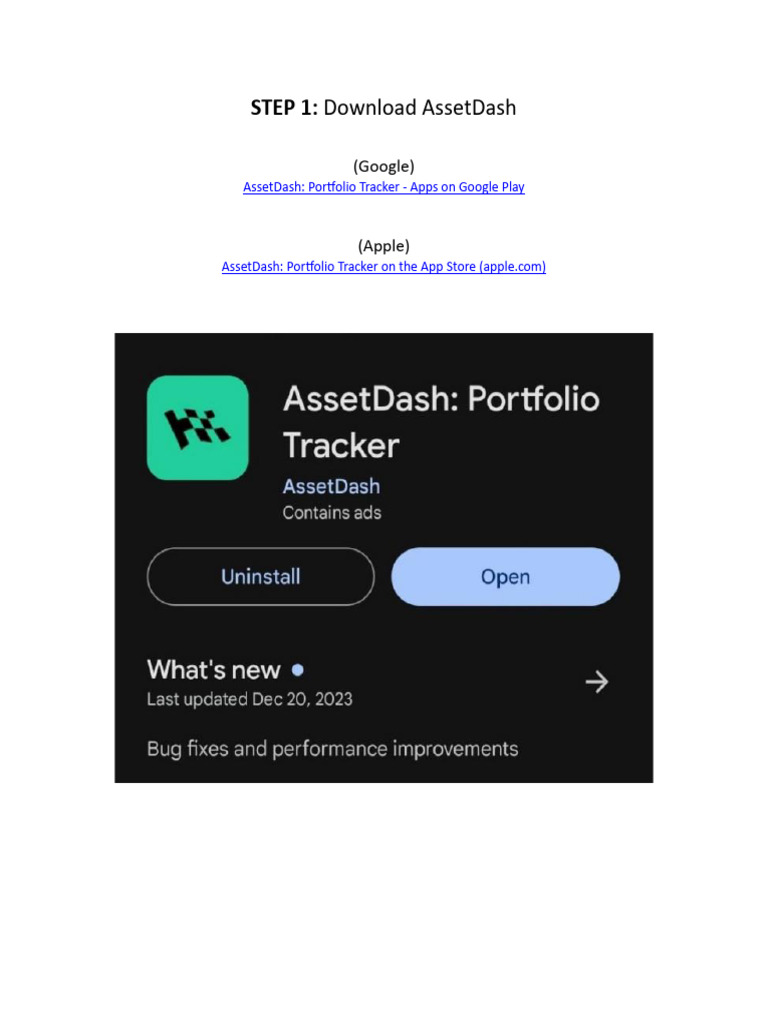 Assetdash Task | PDF