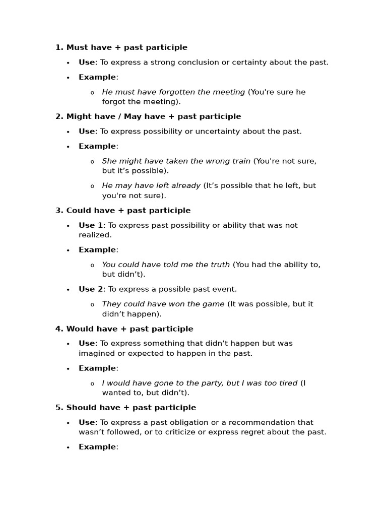 Grammar Vocabulary Must | PDF