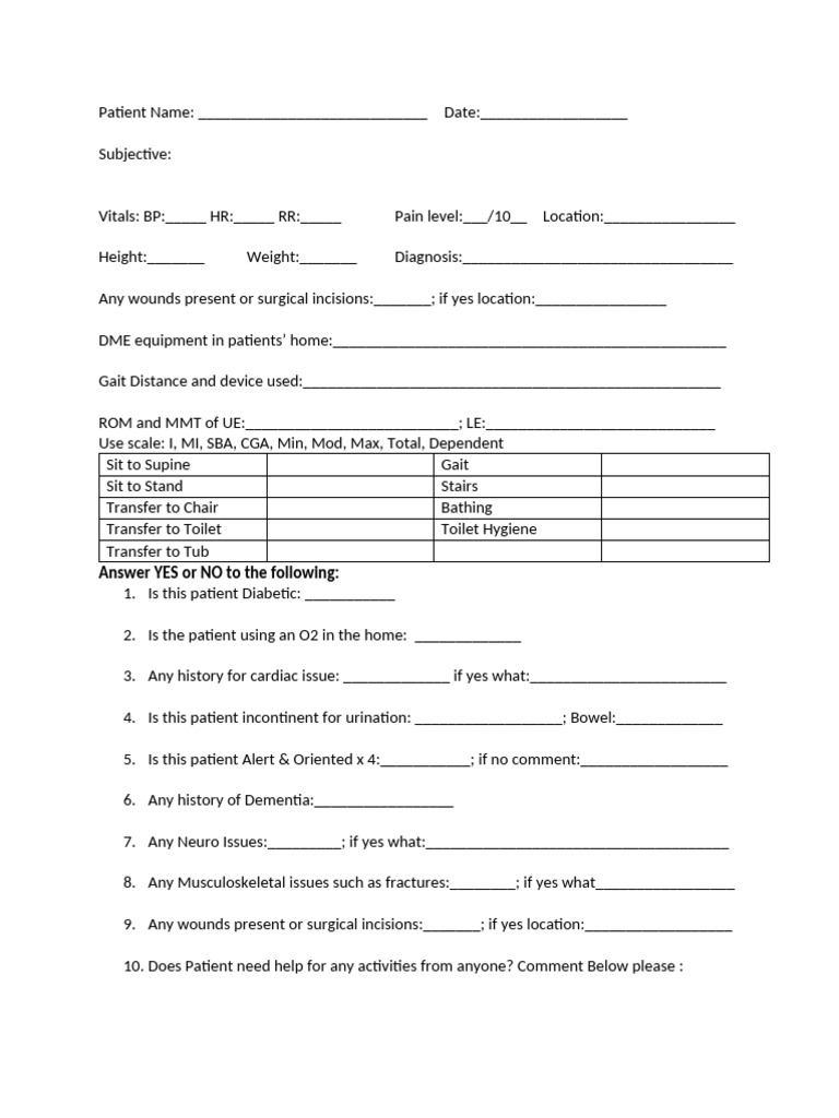 SOC Oasis Intake Form | PDF