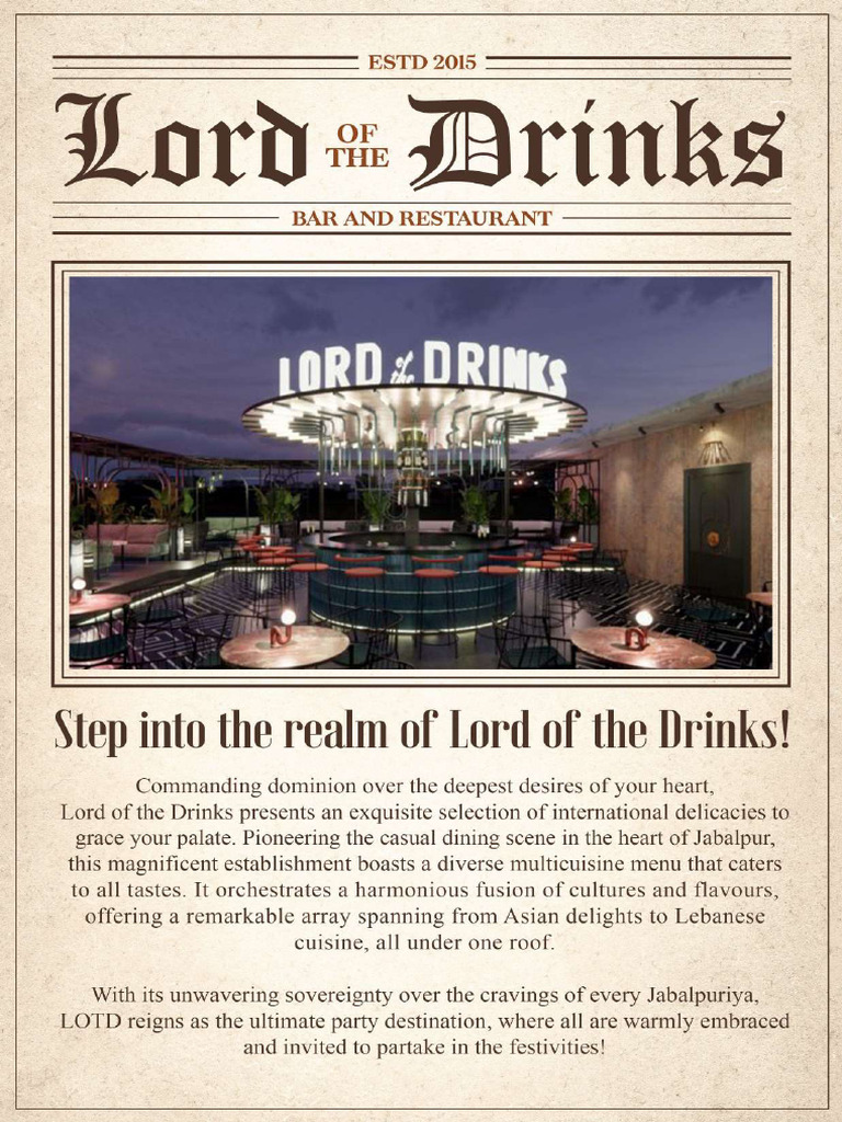 lotd food menu | PDF