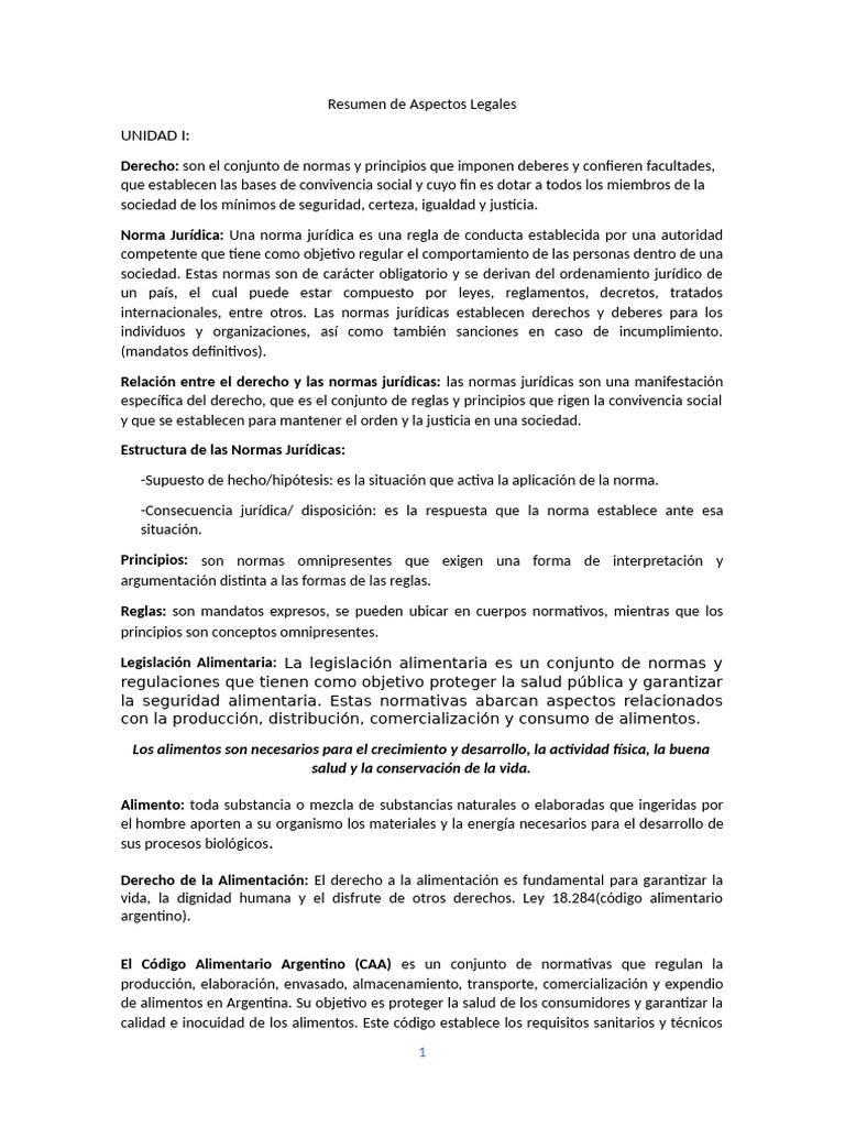 Resumen de Aspectos Legales | PDF