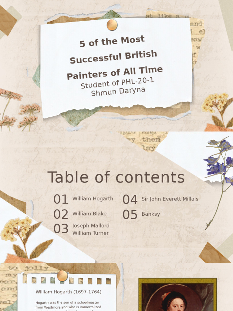 5 of The Most Successful British Painters of All Time | PDF | Pre ...