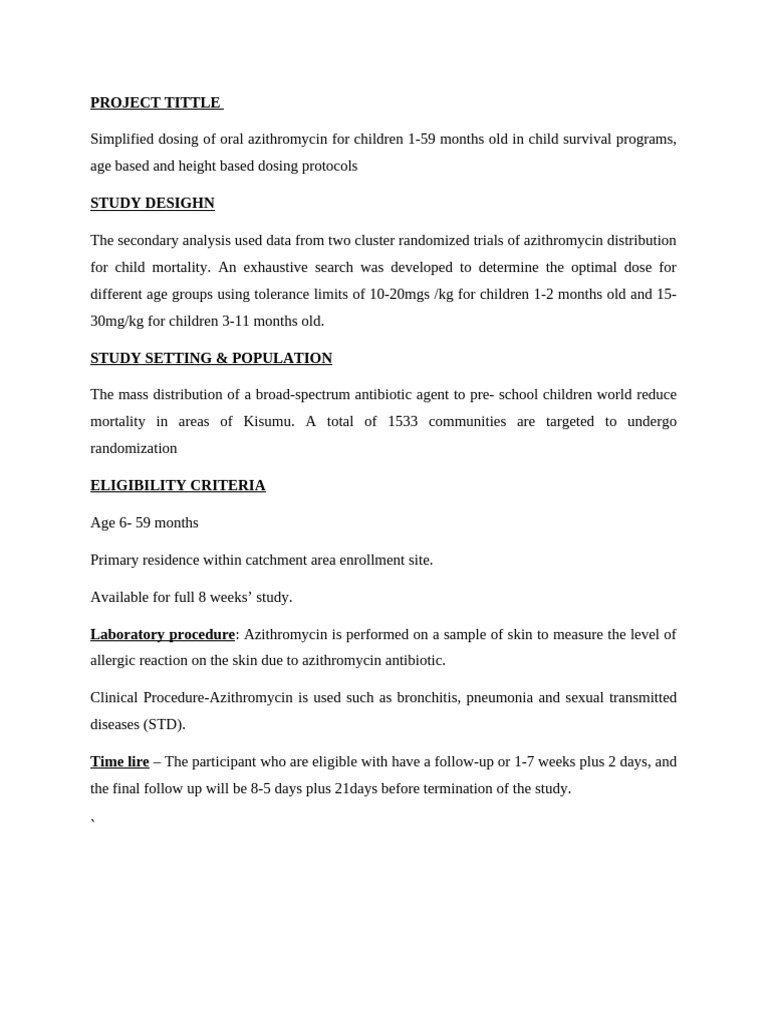 Project Tittle | PDF