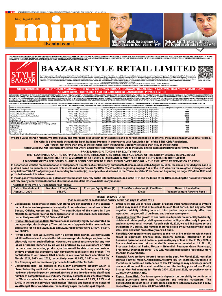 Mint Delhi 30-08-2024 | PDF