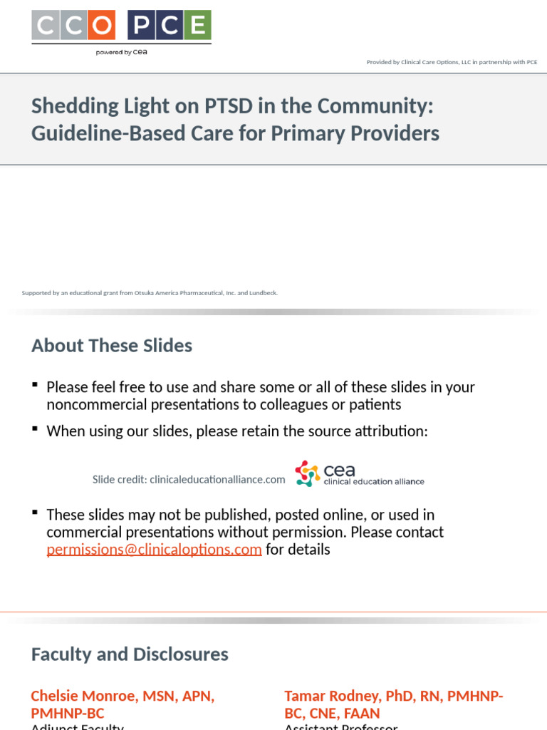 CCO PTSD Practice and Guidelines 2024 Downloadable 3 | PDF