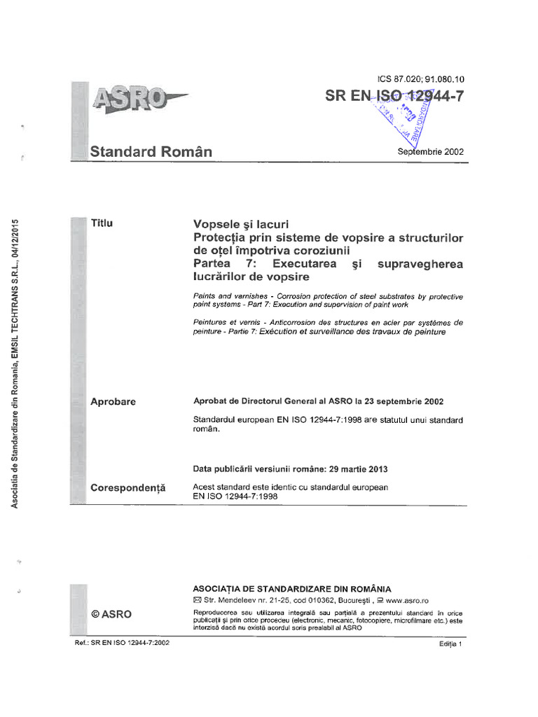 SR en Iso 12944-7 | PDF