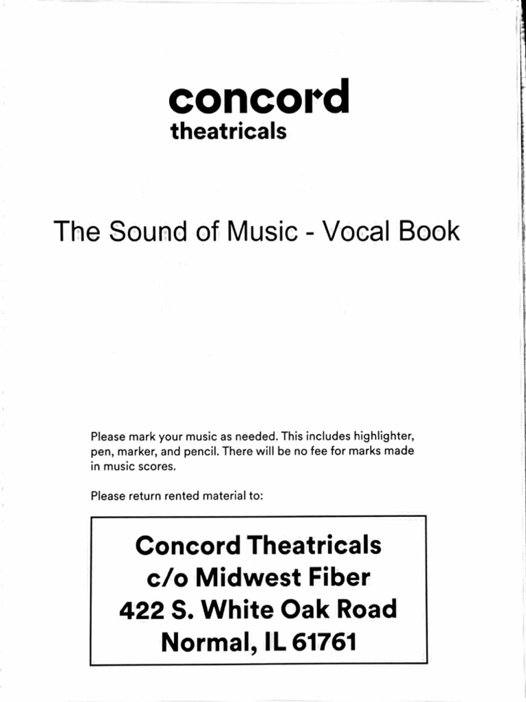 The Sound of Music - Score | PDF