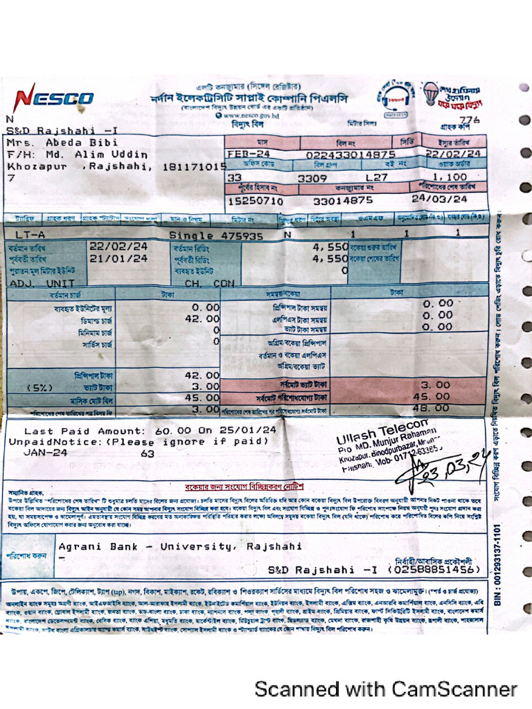 Bill Pdf