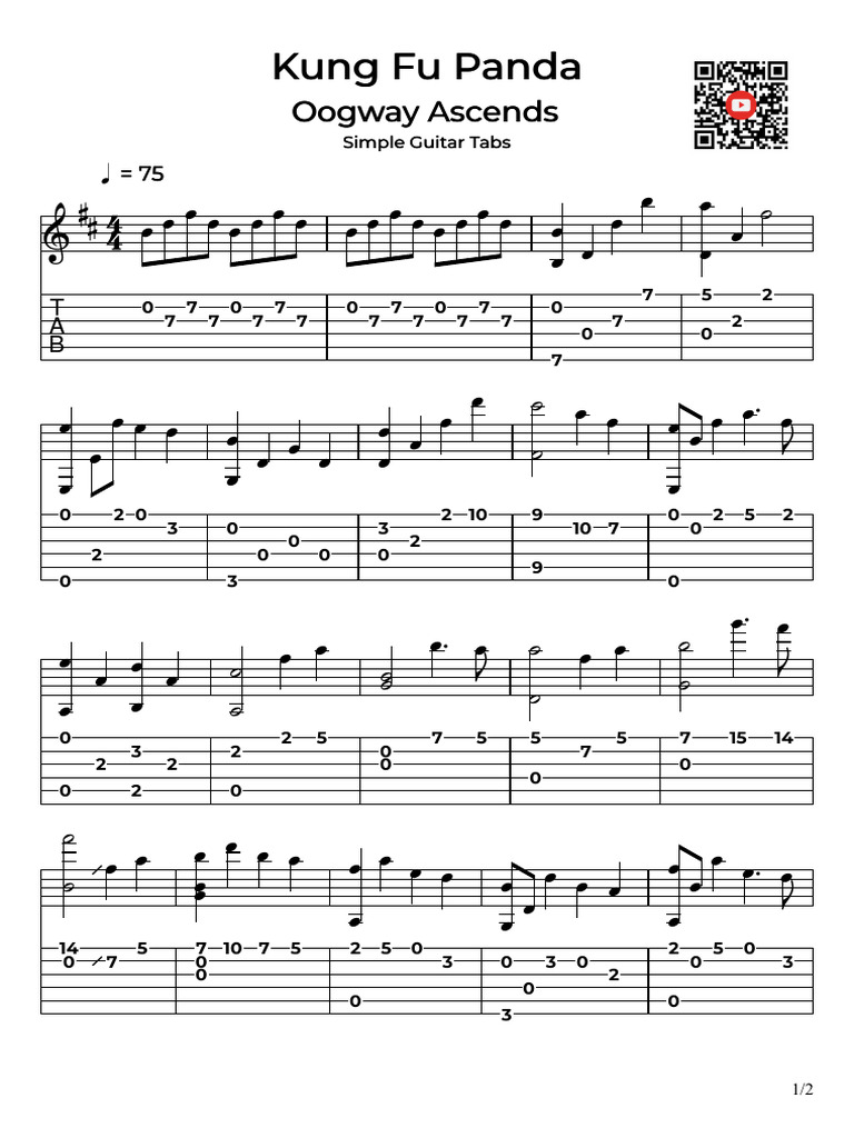 Oogway Ascends - Kung Fu Panda (Notes) | PDF