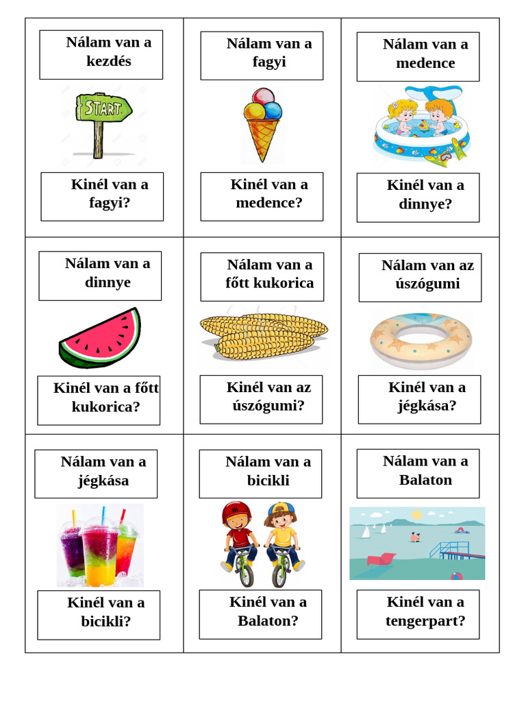 Nálam Van A Játék Az Első Napra | PDF