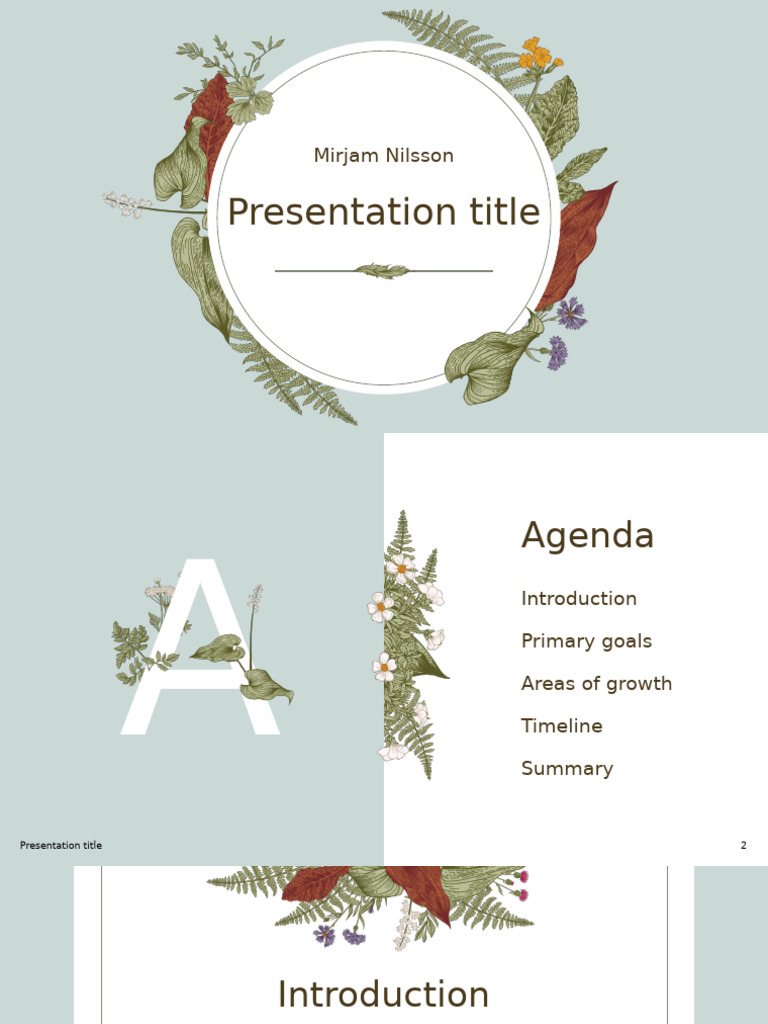 Presentation Title: Mirjam Nilsson | PDF