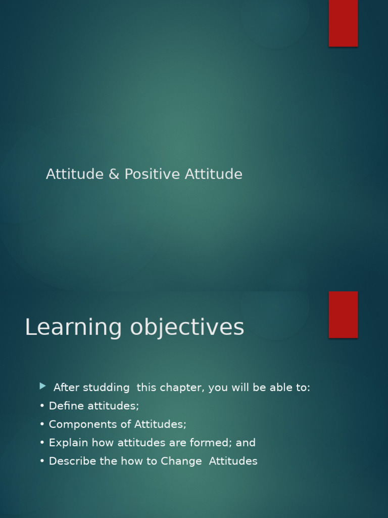 Positive Attitude | PDF