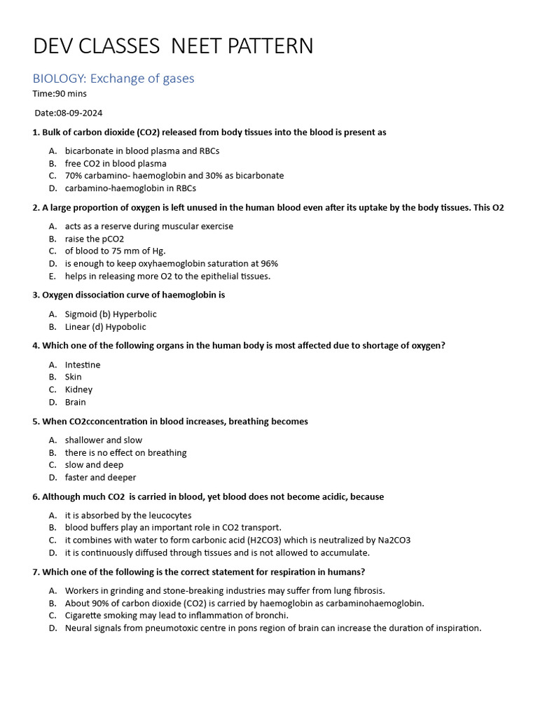 Class Test Today | PDF