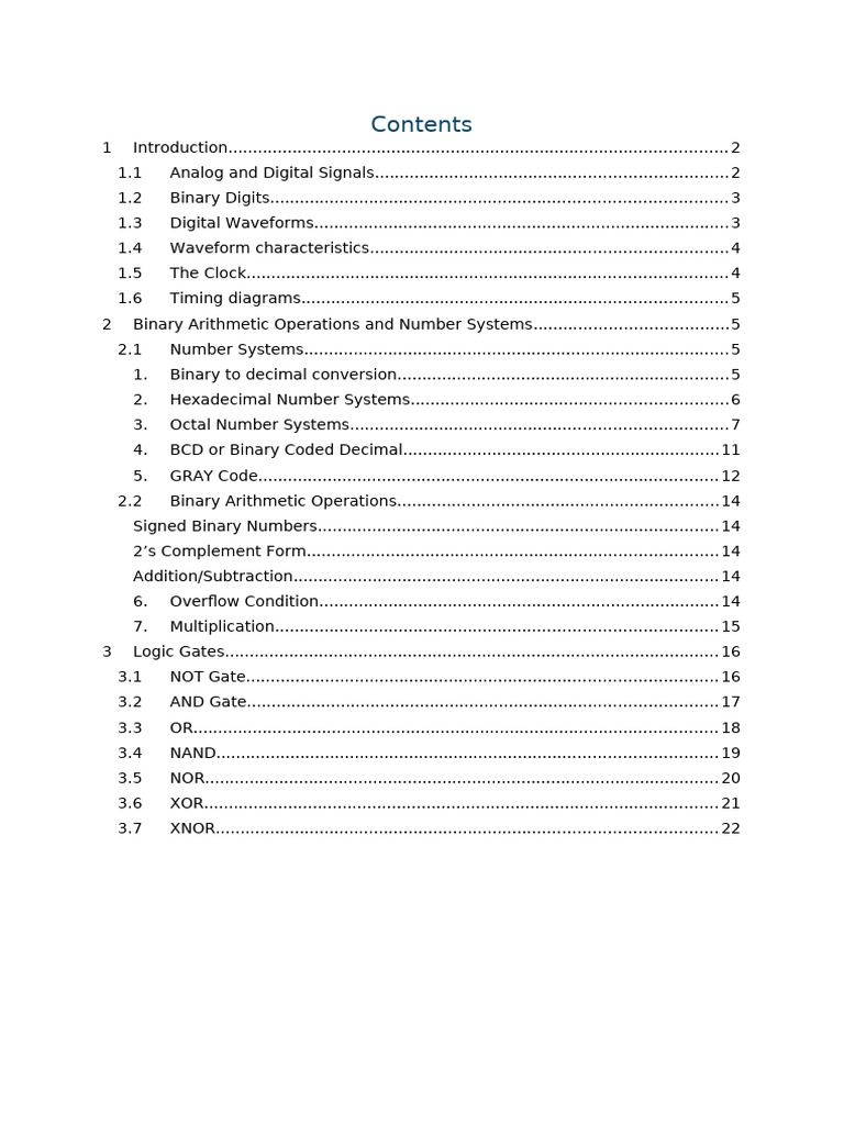 Digital Electronics Notes | PDF | Logic Gate | Arithmetic